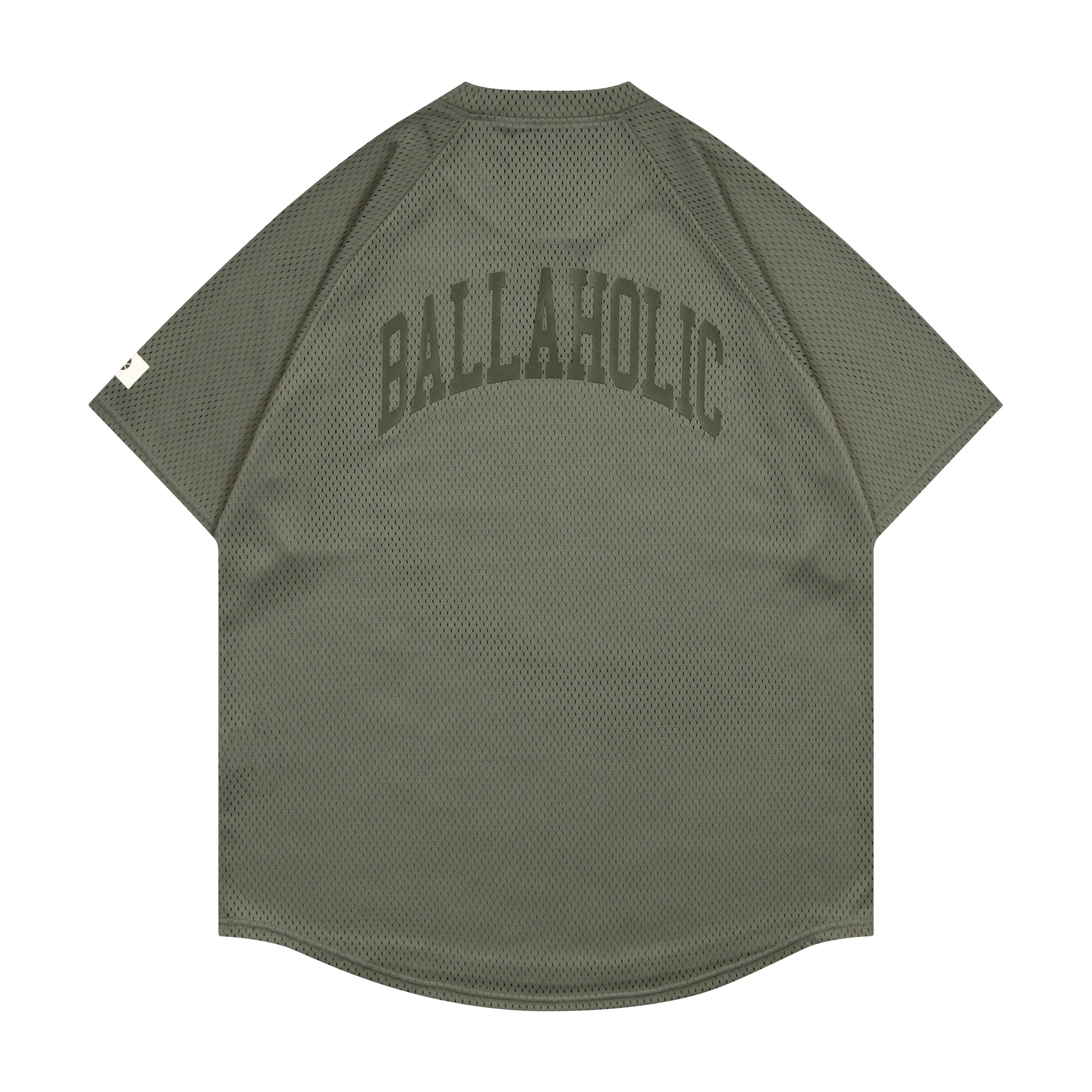 ballaholicオンラインショップ / College Logo Mesh BB Shirt (olive)